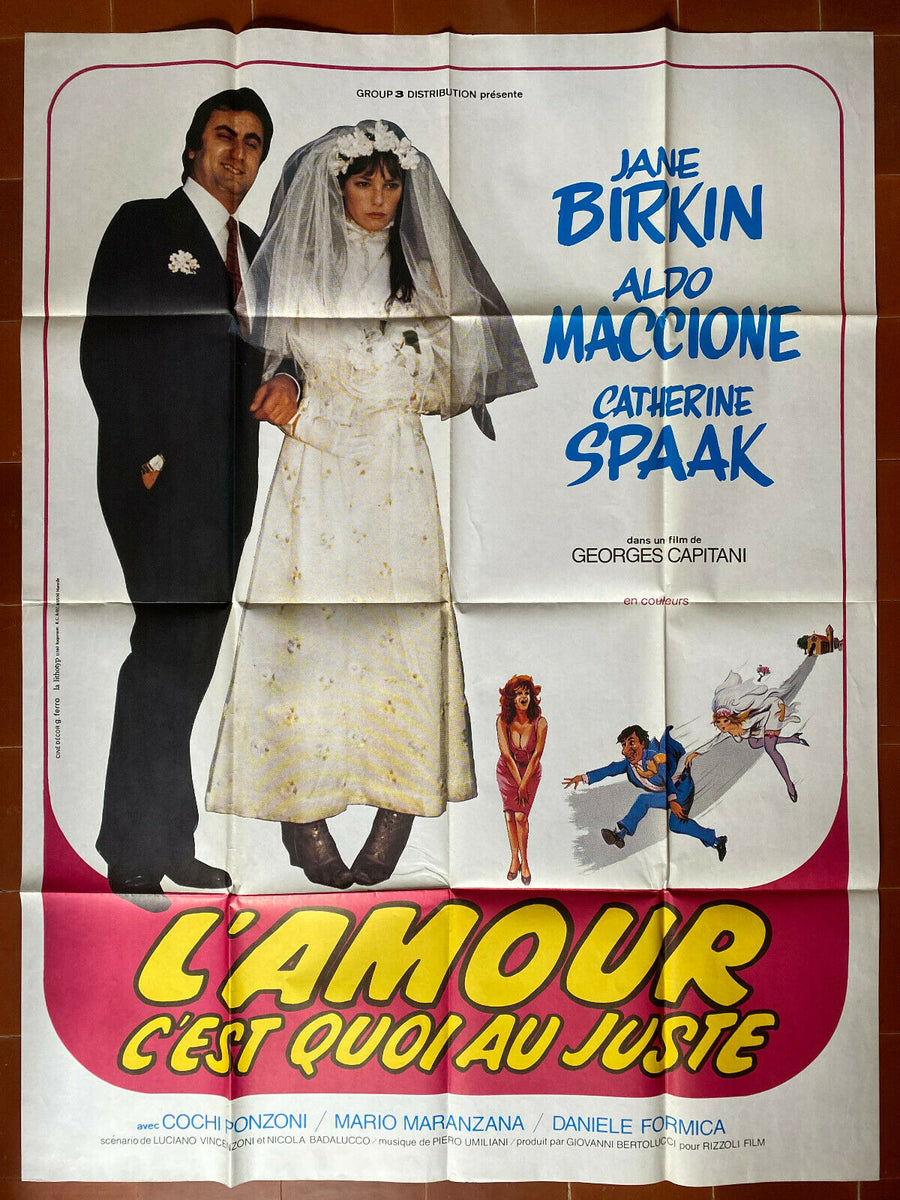 Affiche L'AMOUR C'EST QUOI AU JUSTE Gorgio CAPITANI Aldo MACCIONE 120x ...