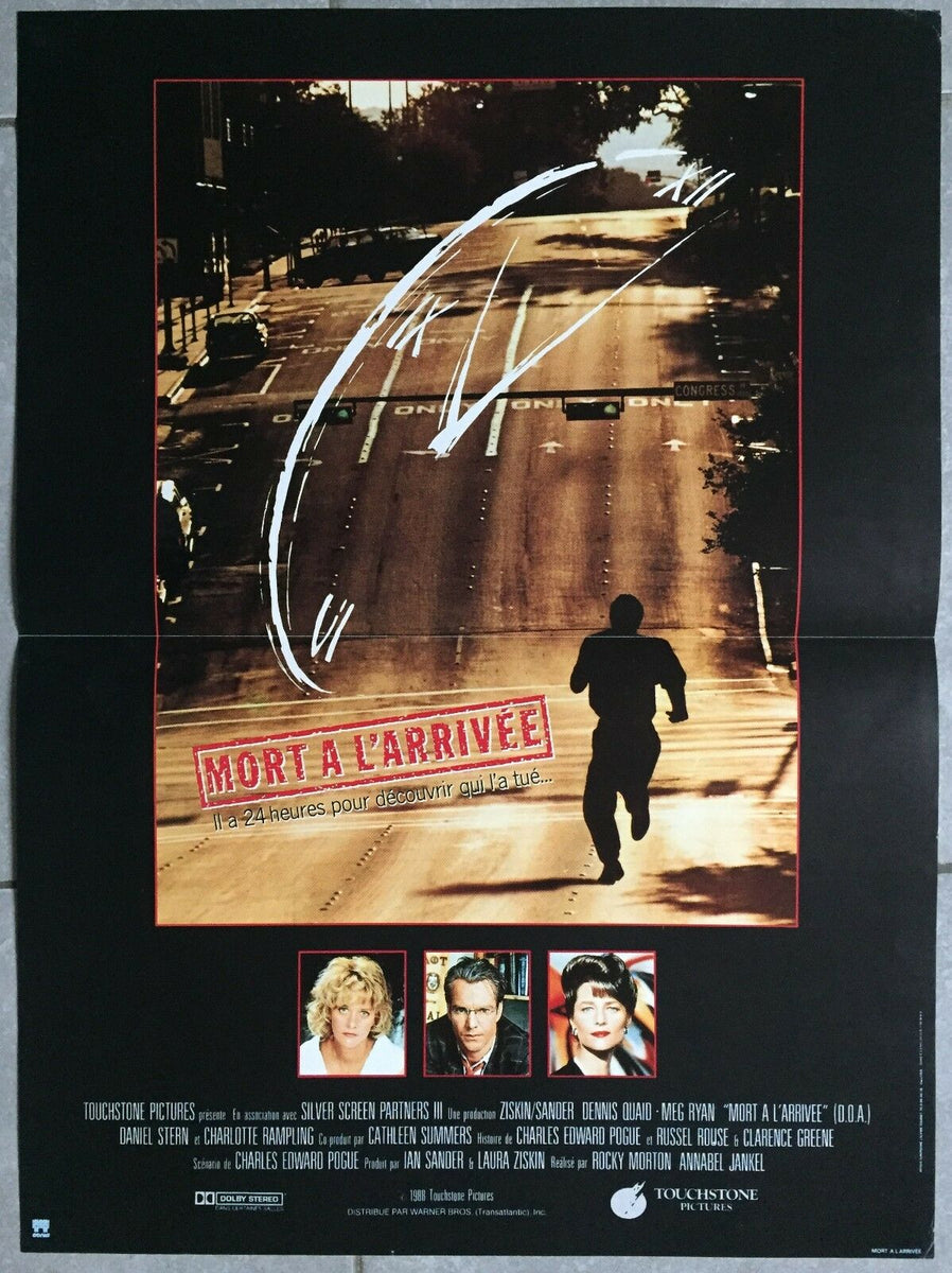Poster DEAD ON ARRIVAL DOA Dennis Quaid MEG RYAN Charlotte Rampling 40 ...