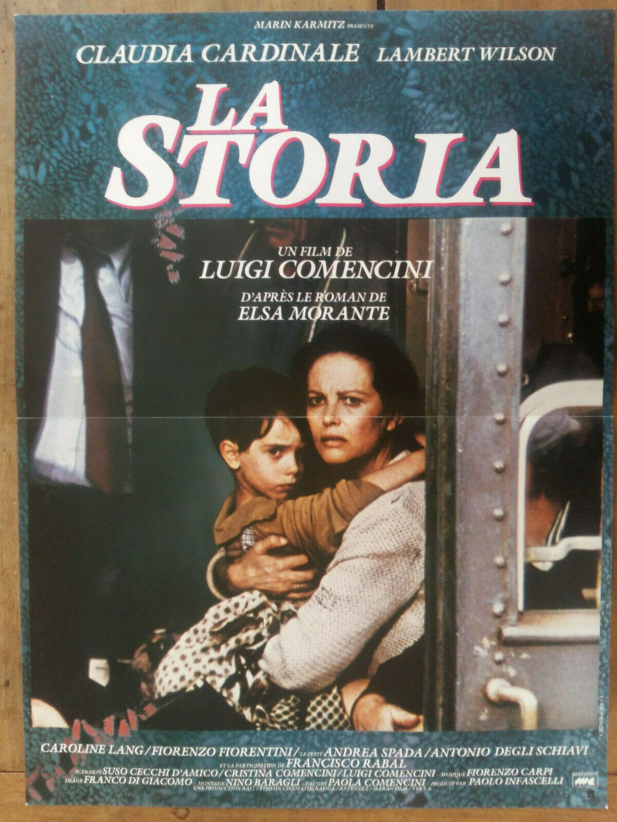 Poster LA STORIA Luigi COMENCINI Claudia CARDINAL Lambert WILSON 40x60 ...