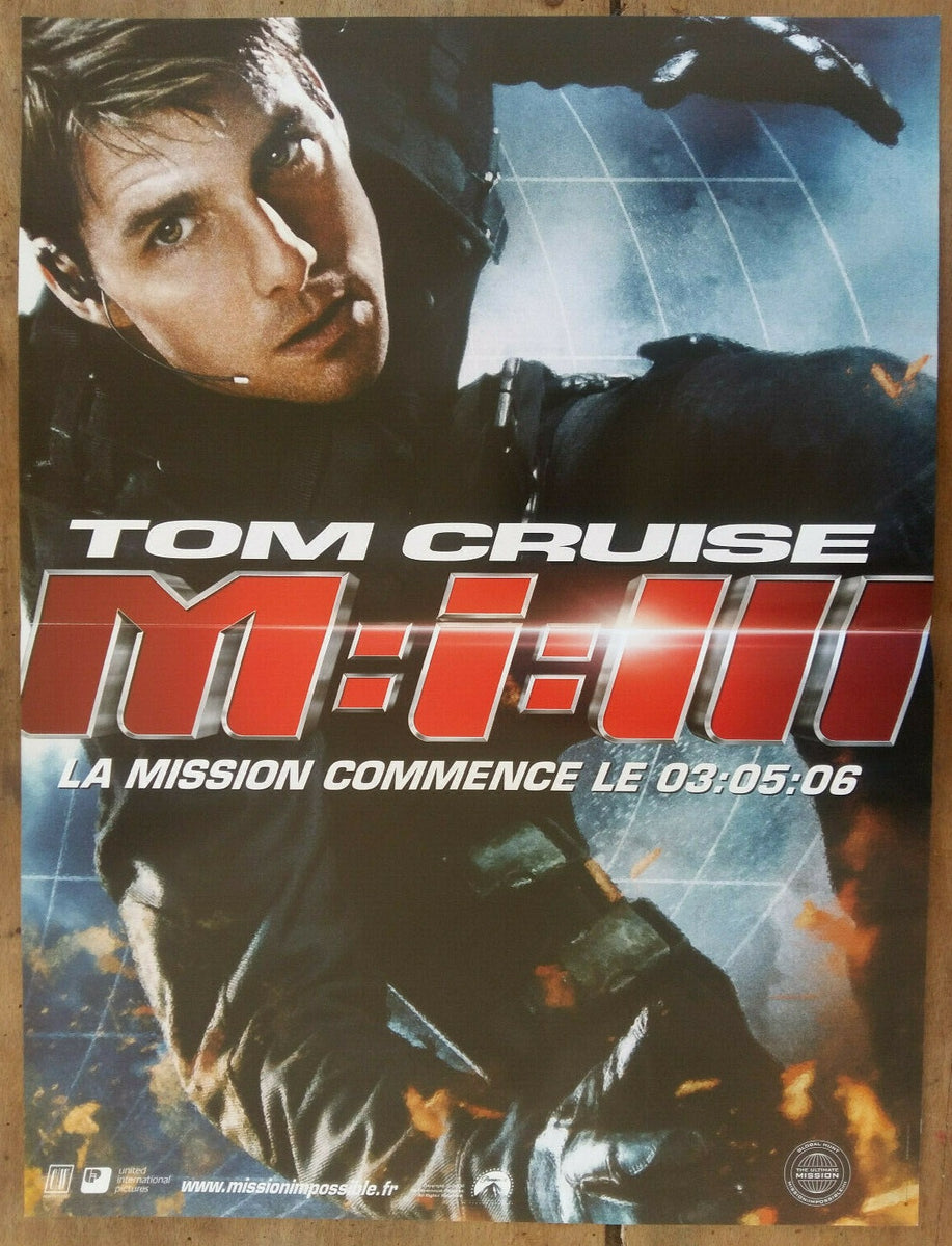 Poster MISSION IMPOSSIBLE III Tom CRUISE 40x60cm – CINEAD