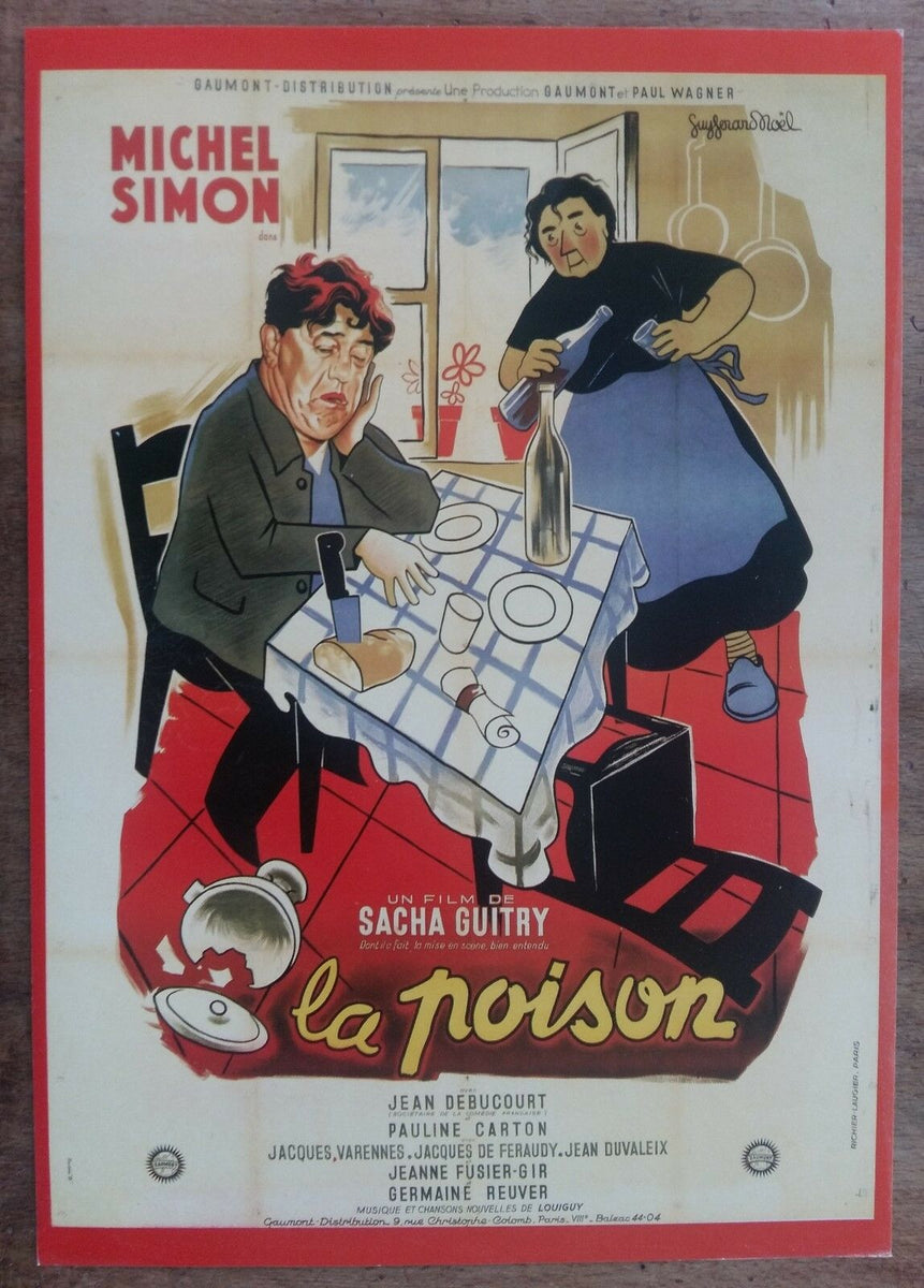 POISON brochure Sacha Guitry MICHEL SIMON Pauline Cardboard * – CINEAD