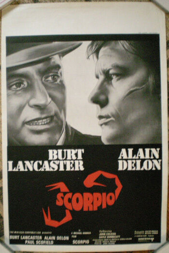 SCORPIO Scofield ALAIN DELON Burt Lancaster Aff. Belgian – CINEAD