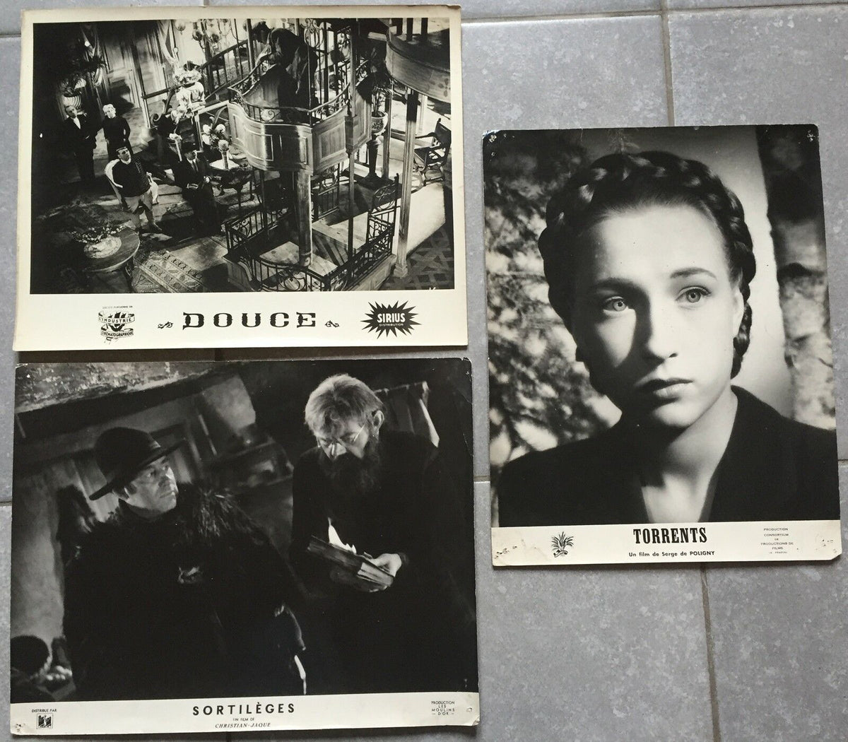 3 French film photos TORRENTS Douce SORTILEGES 40s * – CINEAD