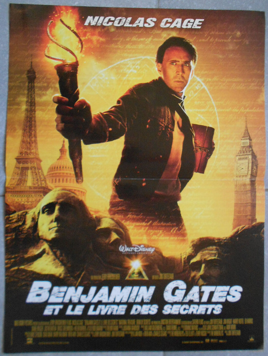 Poster BENJAMIN GATES AND THE BOOK OF SECRETS Diane Kruger NICOLAS CAG ...