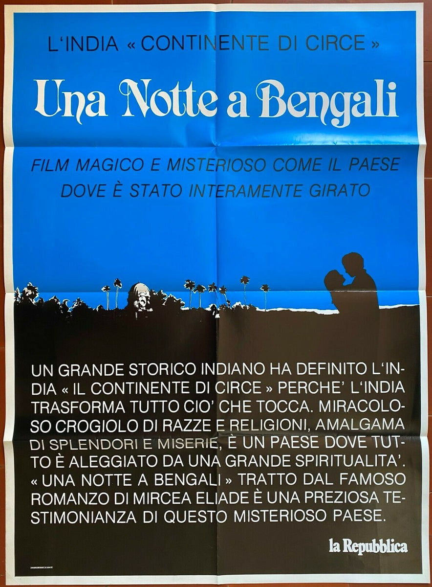 Italian Poster THE BENGALI NIGHT Nicolas Klotz HUGH GRANT India 70x100 ...