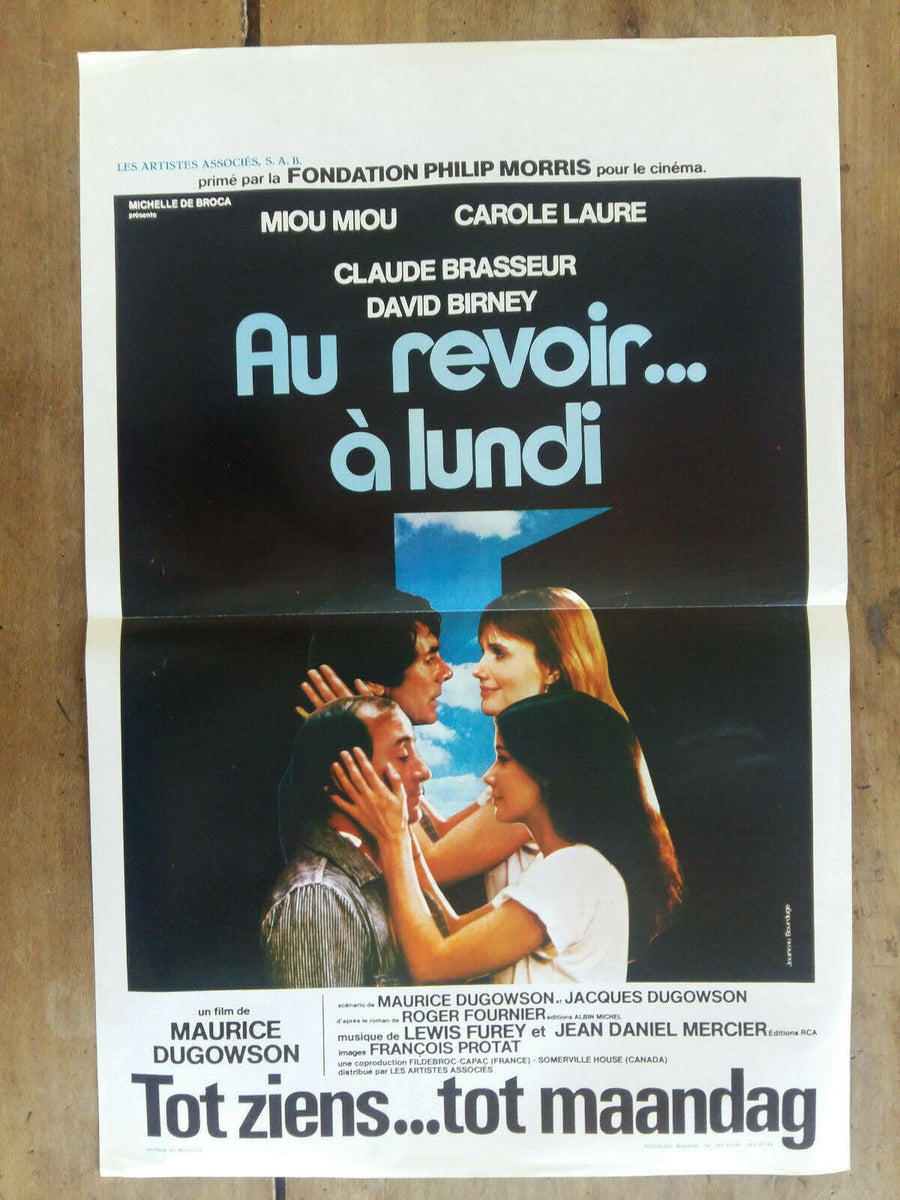 Belgian Poster GOODBYE...See you MONDAY Tot ziens...tot maandag MIOU M ...