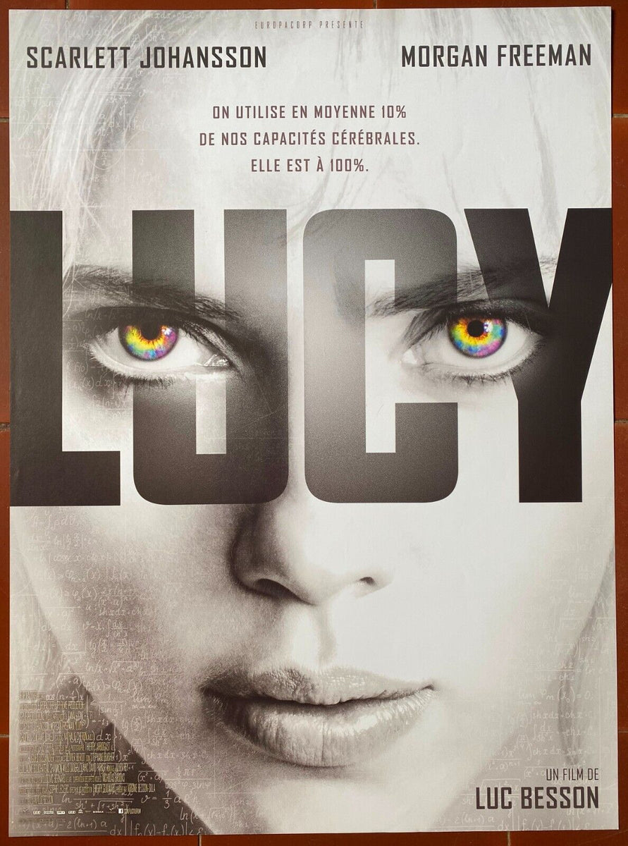 Rolled poster LUCY Luc Besson SCARLETT JOHANSSON Morgan Freeman 40x60c ...