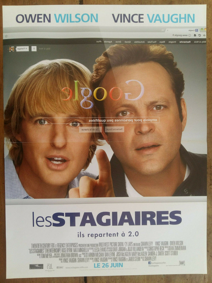 Poster THE INTERNS Shawn LEVY Owen WILSON Vince VAUGHN 40x60cm – CINEAD