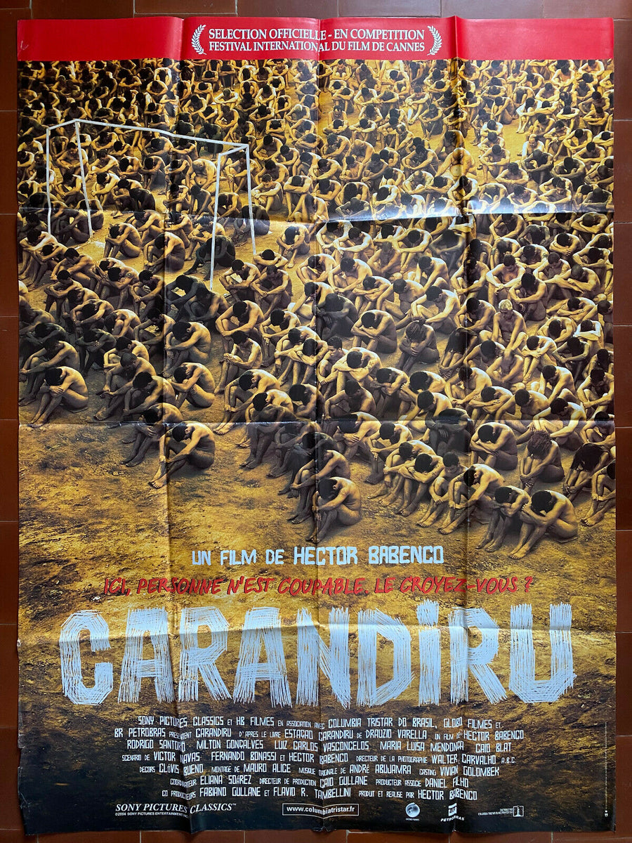 Poster CARANDIRU Hector BABENCO Rodrigo SANTORO Gero CAMILO 120x160cm ...
