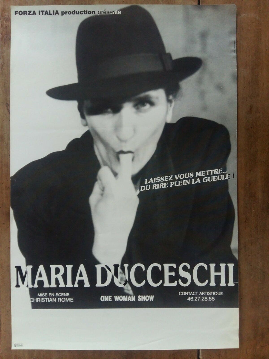 MARIA DUCCESCHI One woman show poster * – CINEAD