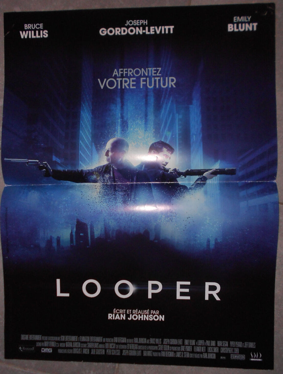 Poster LOOPER Joseph Gordon-Levitt BRUCE WILLILS Emily Blunt 40x60cm ...