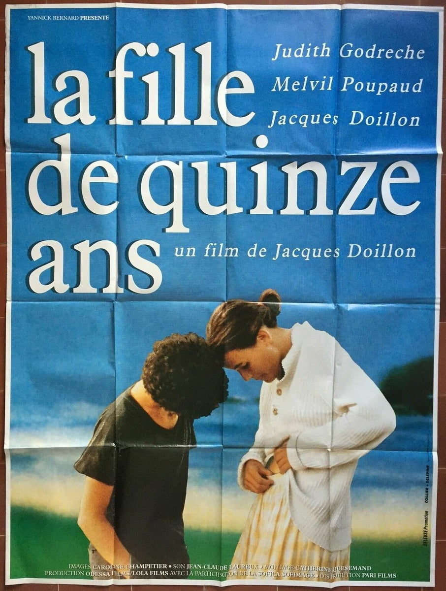 Poster THE 15 YEAR OLD GIRL Jacques Doillon JUDITH GODRECHE Poupaud 12 ...