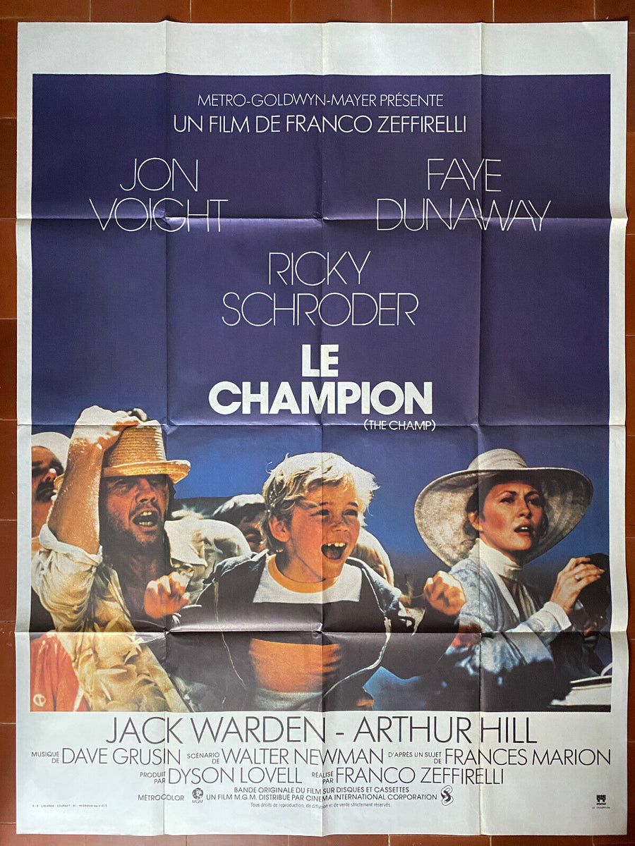Affiche LE CHAMPION Franco ZEFFIRELLI Faye DUNAWAY Jon VOIGHT 120x160c ...