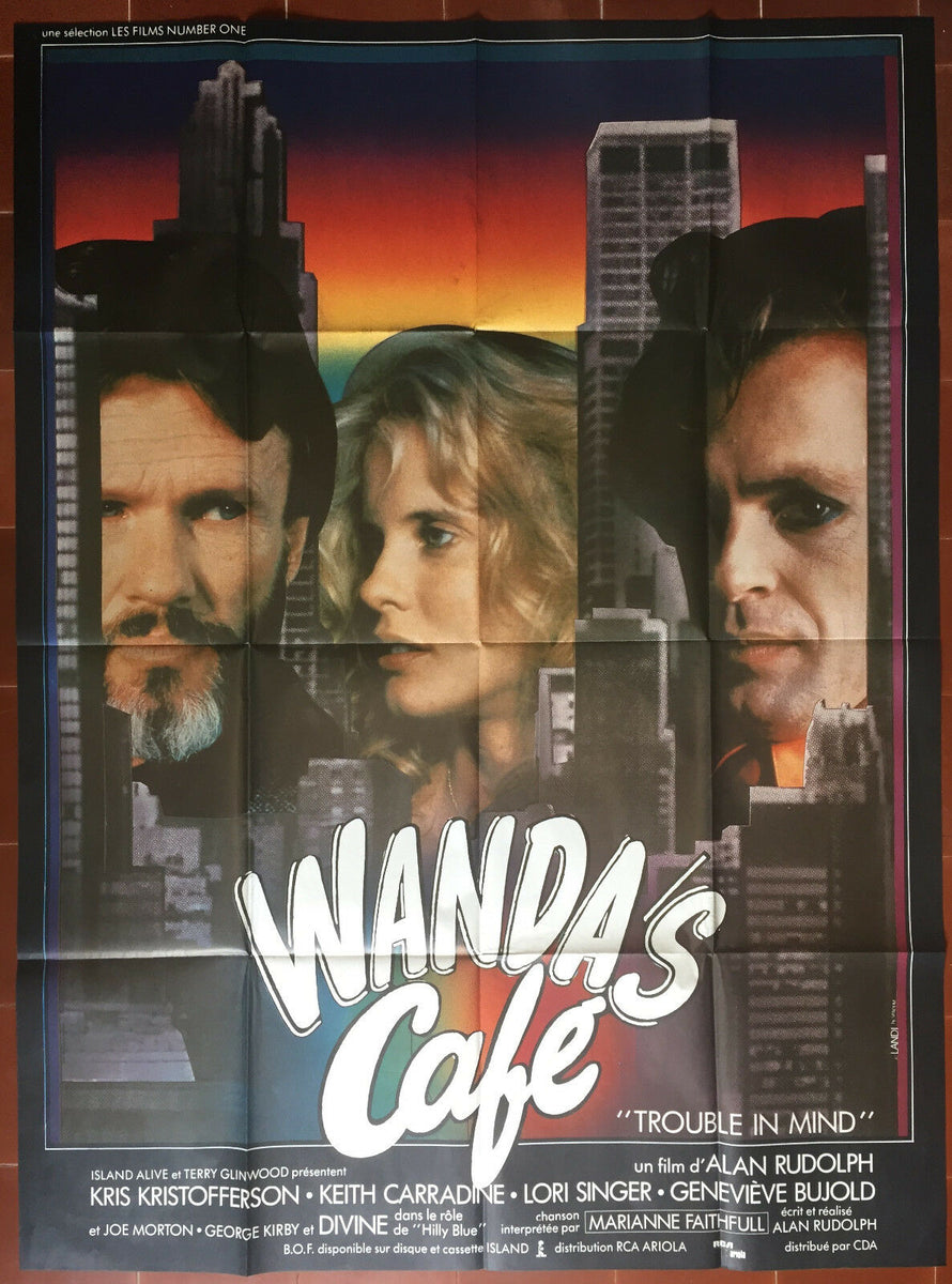 Poster WANDA'S CAFE Trouble in Mind KRIS KRISTOFFERSON Keith Carradine ...