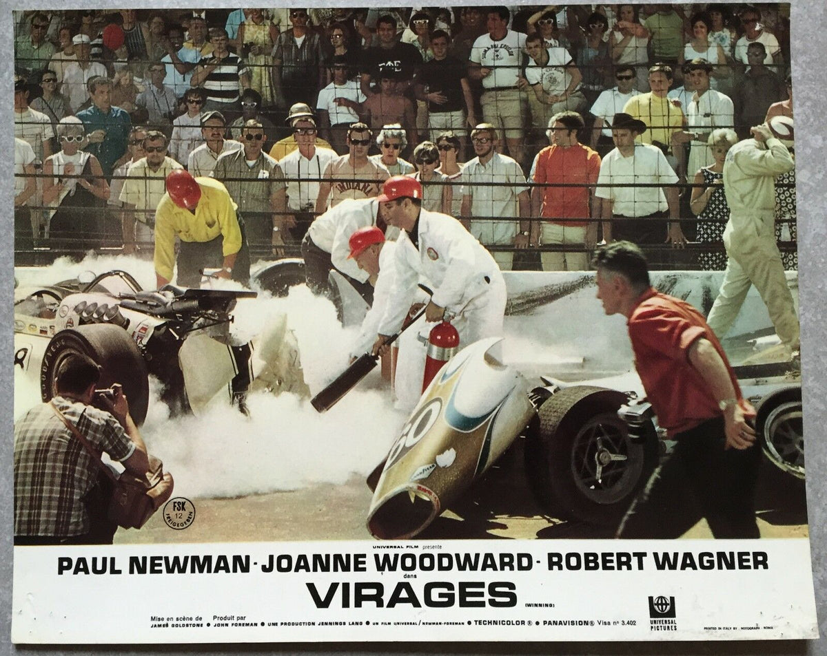 Original Photo CORNERS Winning PAUL NEWMAN Indianapolis 500 FORMULA 1 ...