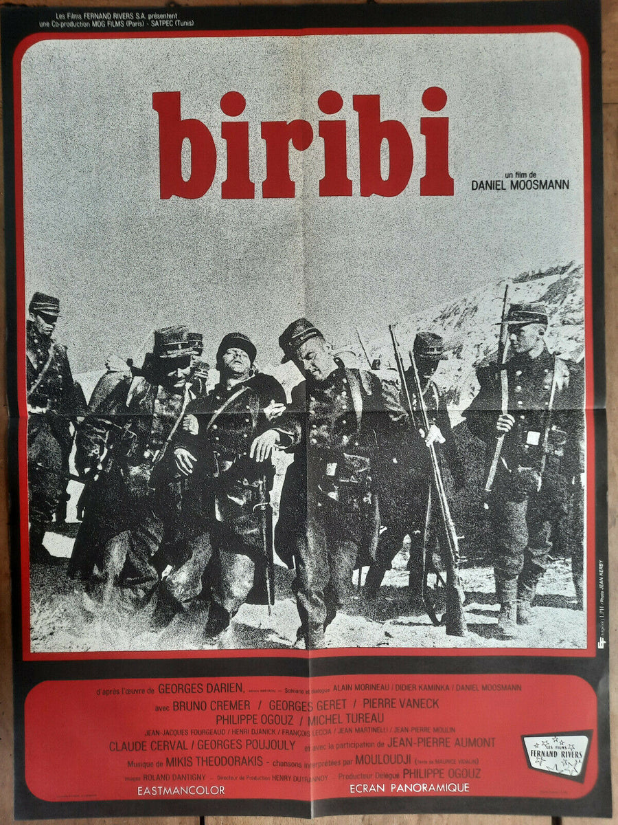 Poster BIRIBI Daniel MOOSMANN Bruno CREMER Georges GERET war w1 60x80c ...