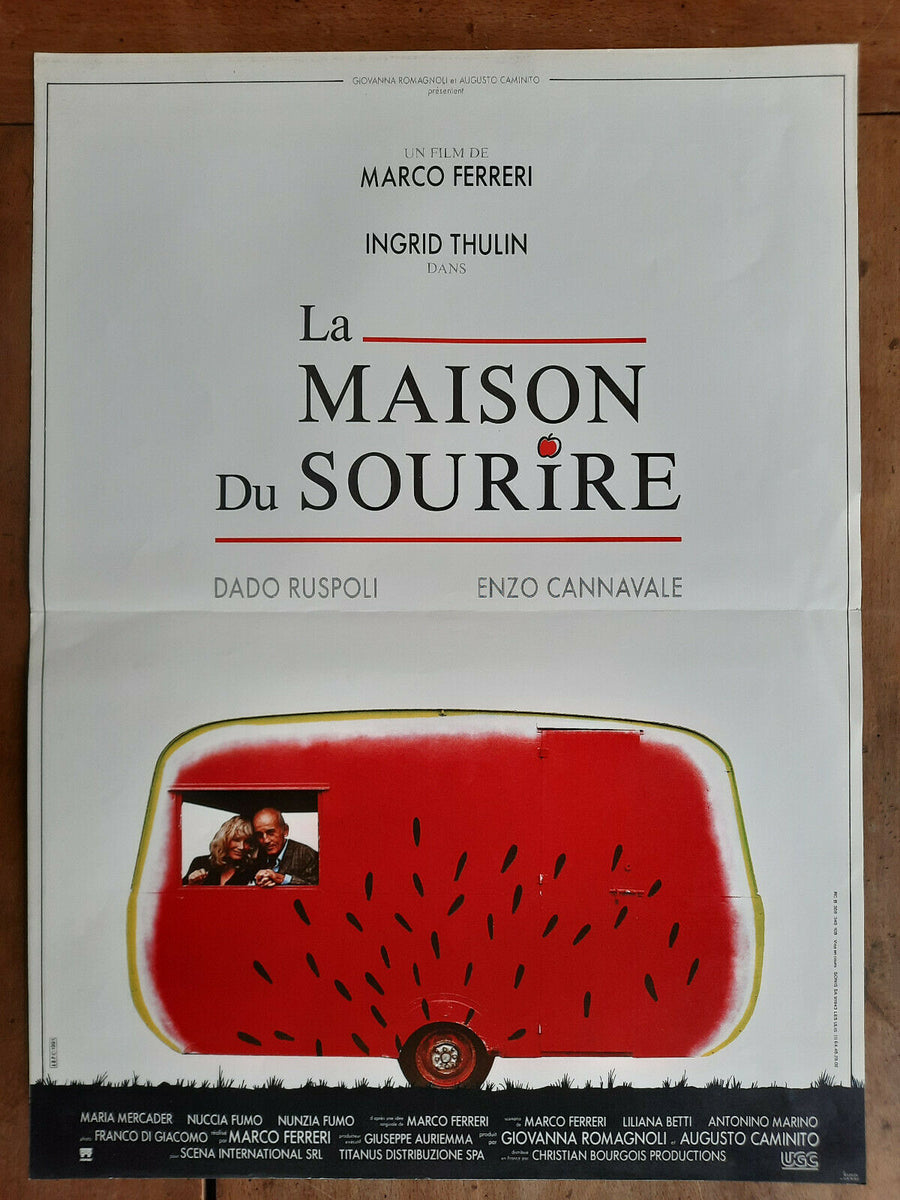 Poster THE HOUSE OF SMILE Marco FERRERI Ingrid THULIN Dado RUSPOLI 40x ...