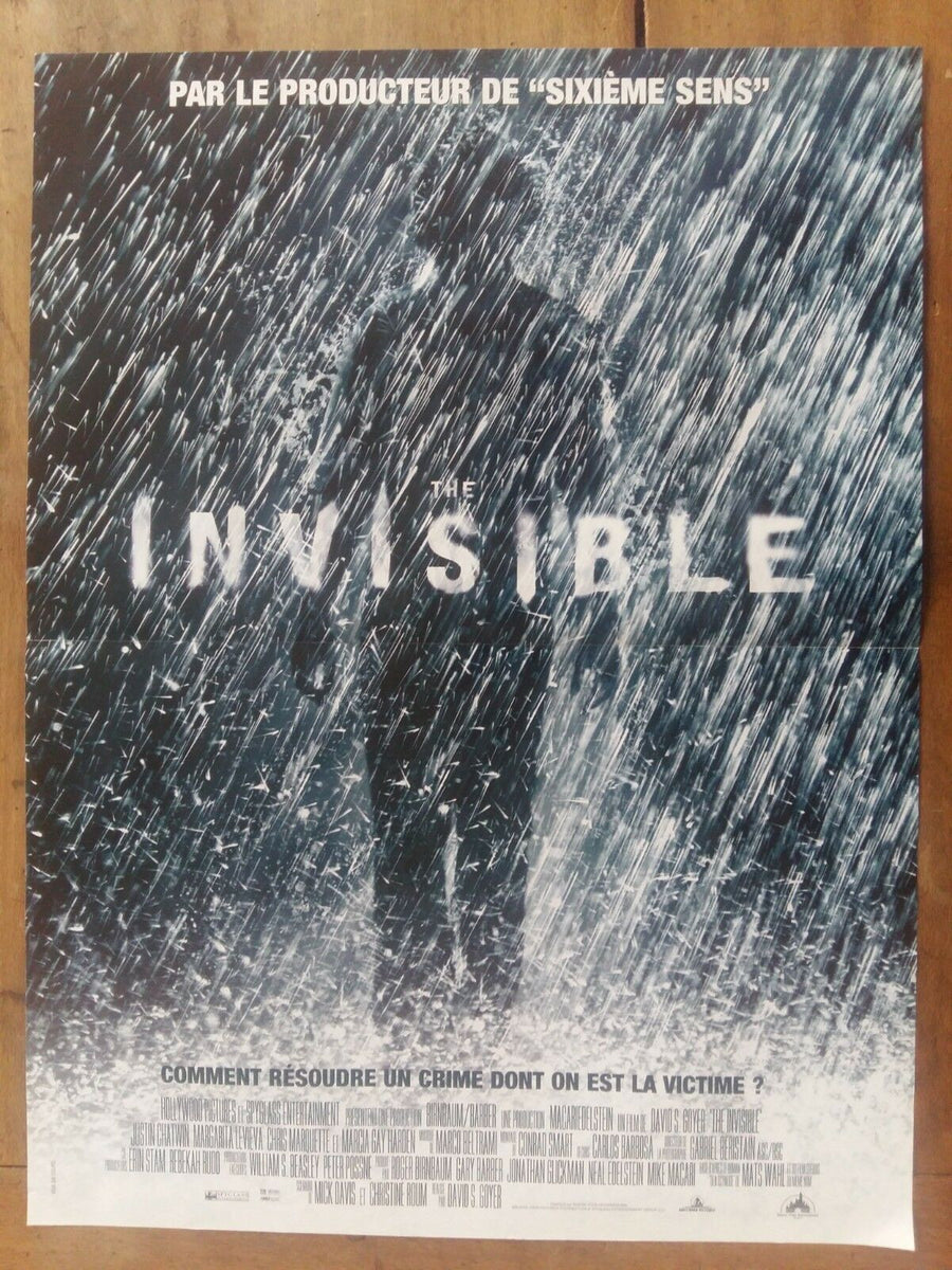 Poster THE INVISIBLE david S. GOYER justin CHATWIN margarita LEVIEVA 4 ...