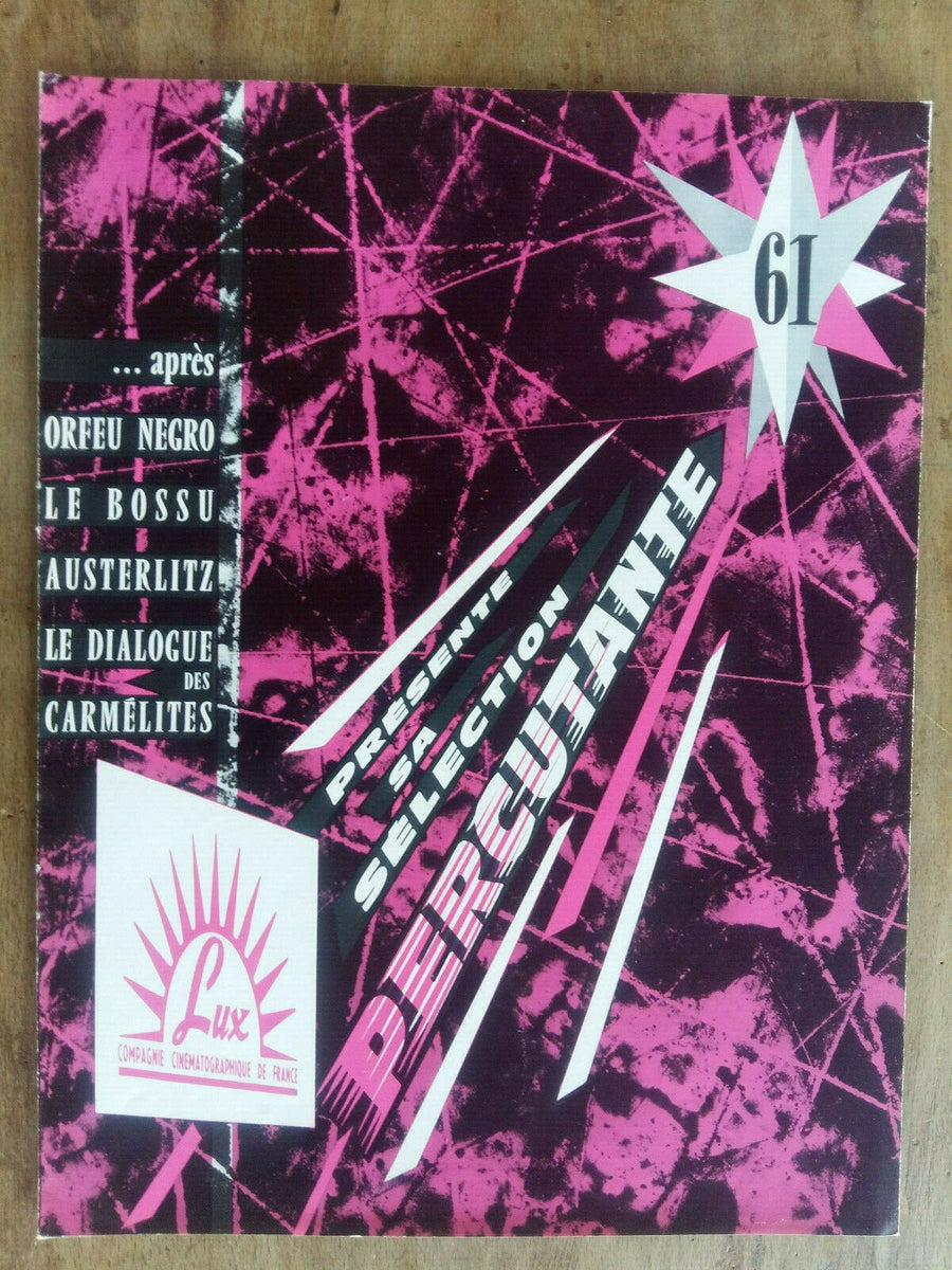 LUX Catalog Léon Morin Priest Captain Morgan SURCOUF Orfeu Negro 1961 ...