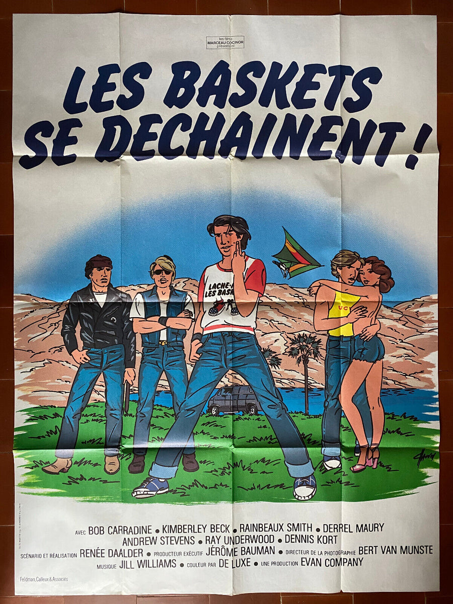 Affiche LES BASKETS SE DECHAINENT Rene DAALDER Derrel MAURY 120x160cm ...