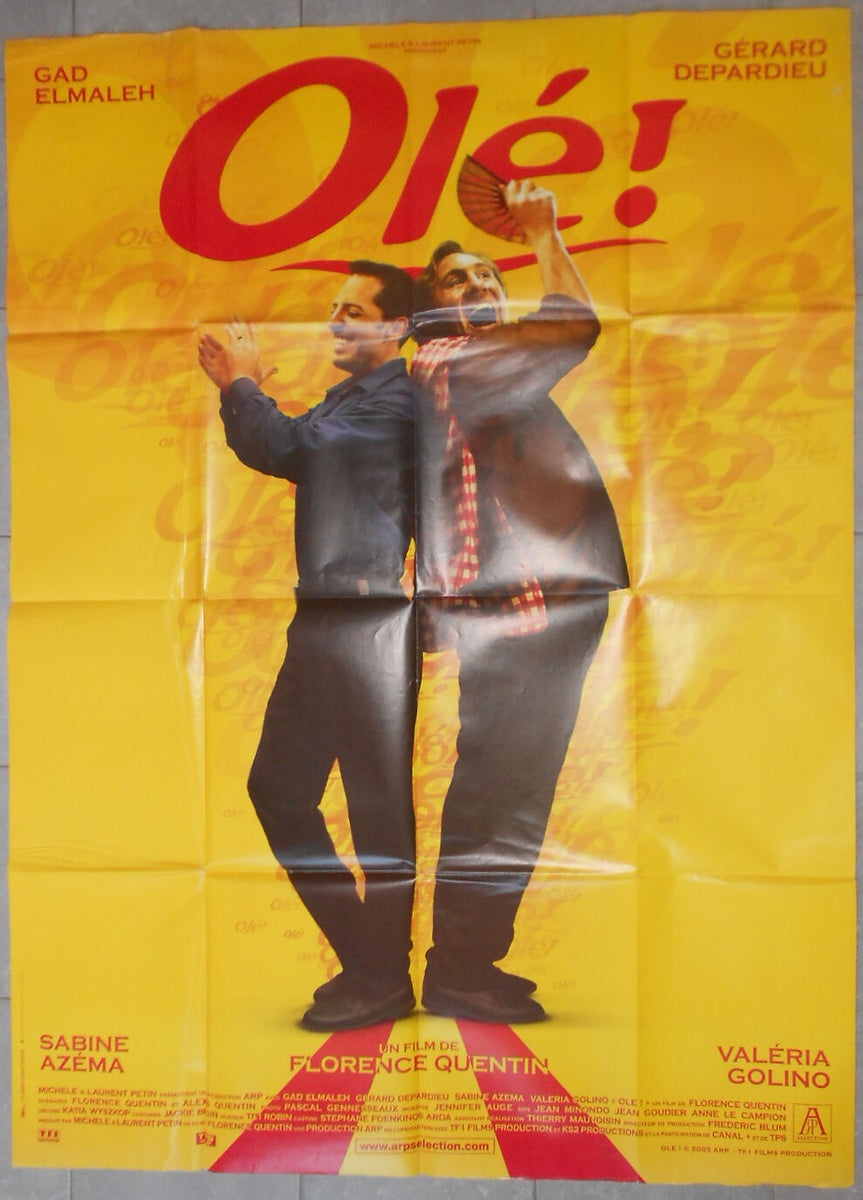 Poster OLE! Sabine Azéma GAD ELMALEH Gérard Depardieu 120x160cm – CINEAD