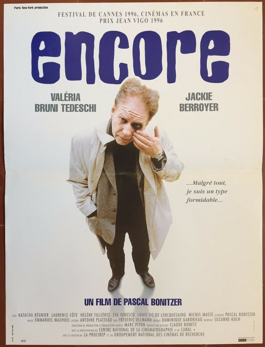 Poster ENCORE Pascal Bonitzer JACKIE BERROYER Valeria Bruni Tedeschi 4 ...