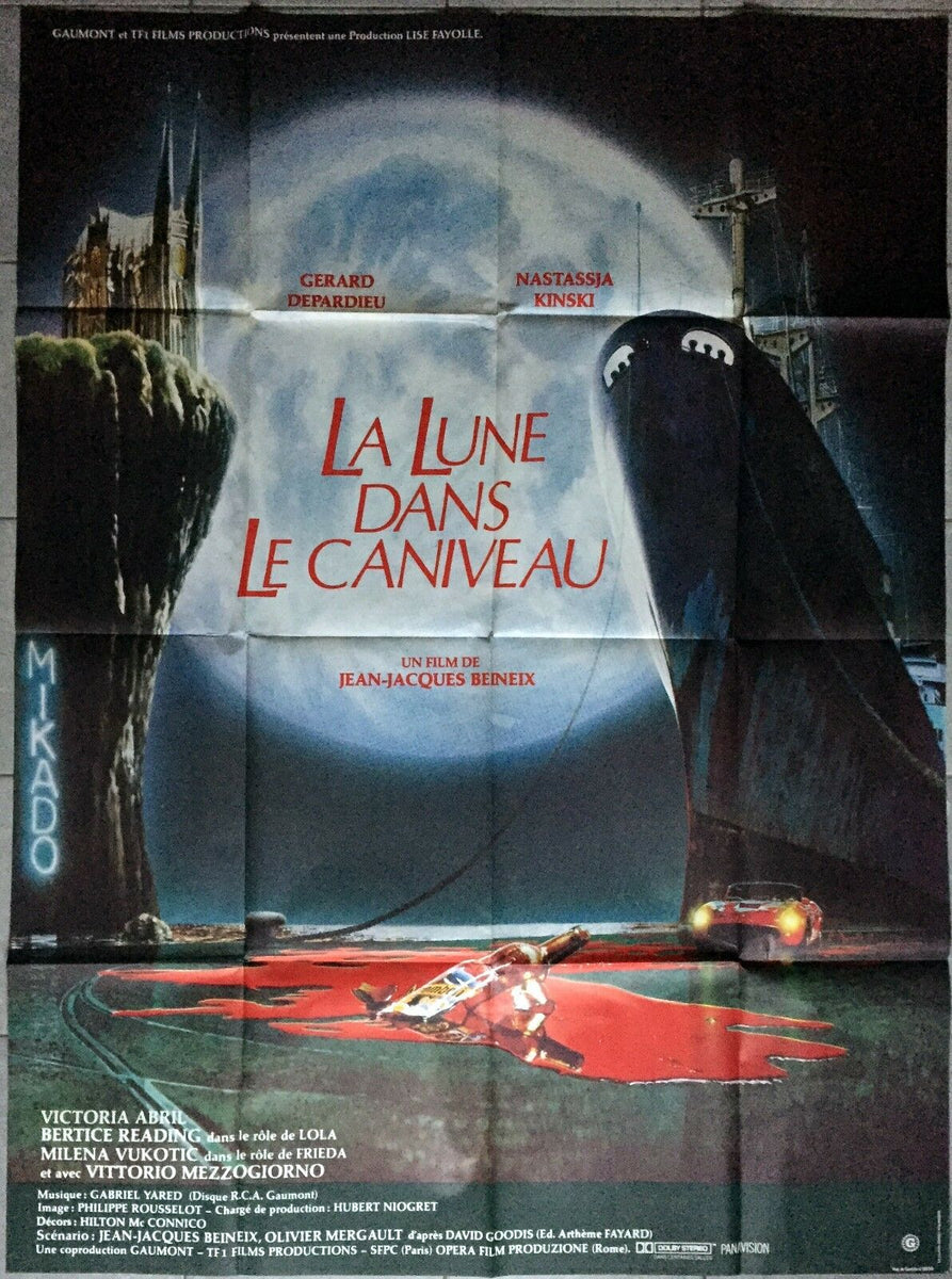 Poster THE MOON IN THE GUTTER Beineix GERARD DEPARDIEU Kinski 120x160c ...
