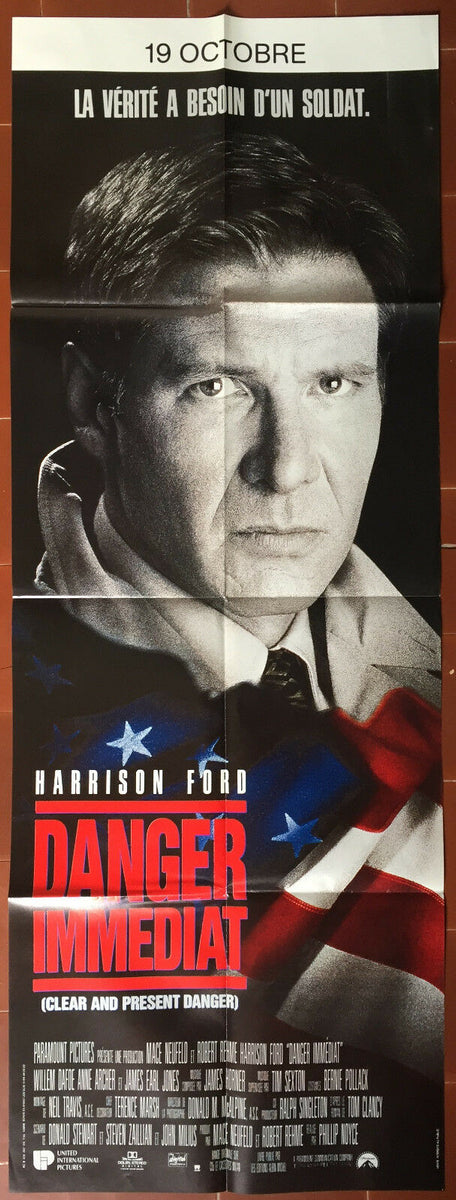 ポスター IMMEDIATE DANGER 明確かつ現在の危険 HARRISON FORD 120x160cm * – CINEAD