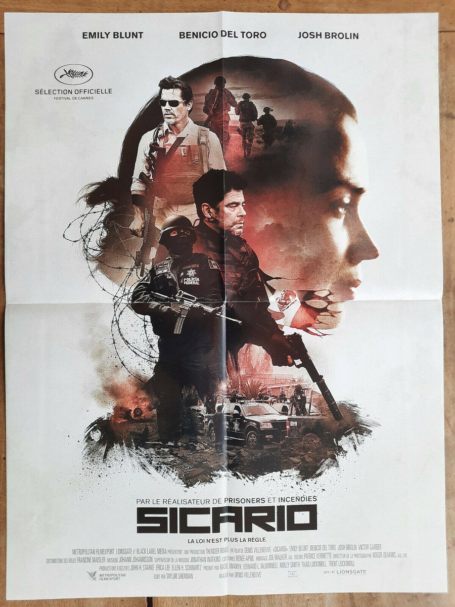 Poster SICARIO Denis VILLENEUVE Benicio DEL TORO Josh BROLIN E.BRUNT 4 ...