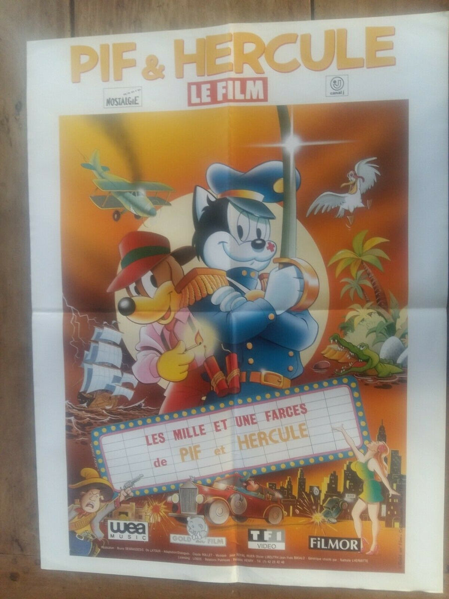 Poster PIF & HERCULE A thousand and one farce Cartoon 60x80cm* – CINEAD