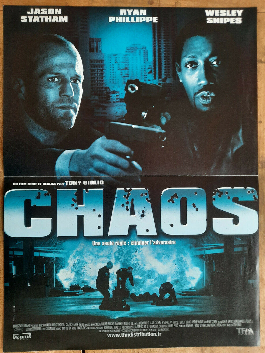Poster CHAOS Tony GIGLIO Jason STATHAM Wesley SNIPES Ryan PHILLIPPE 40 ...