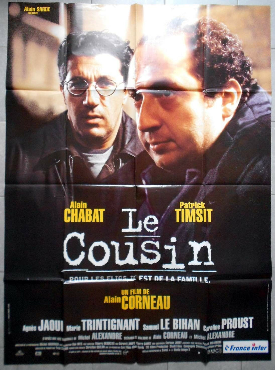 Poster THE COUSIN Alain Chabat ALAIN CORNEAU Patrick Timsit 120x160cm ...