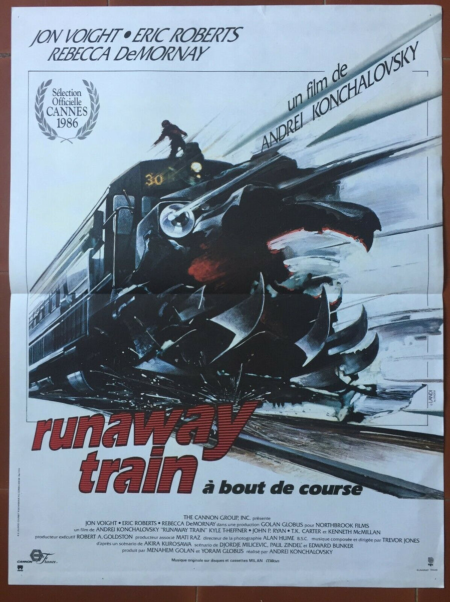 RUNAWAY TRAIN Poster Jon Voight ERIC ROBERTS Rebecca De Mornay 40x60cm ...