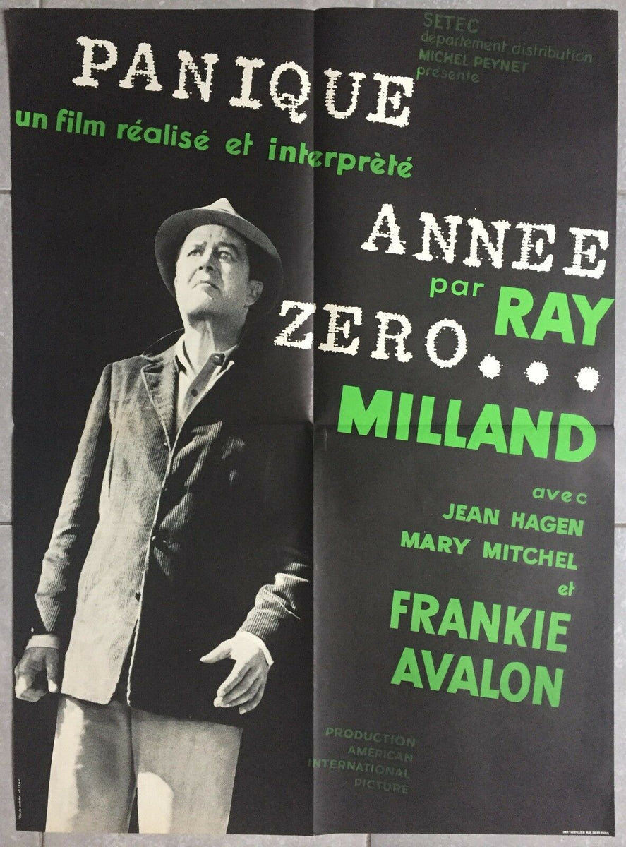 PANIC YEAR ZERO Poster Ray Milland FRANKIE AVALON Jean Hagen 60x80cm ...