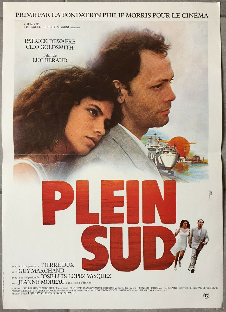 Poster PLEIN SUD Luc Béraud PATRICK DEWAERE Clio Goldsmith 40x60cm ...