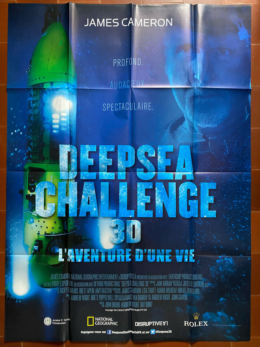 Affiche DEEPSEA CHALLENGE John BRUNO James CAMERON Suzy AMIS 120x160cm ...