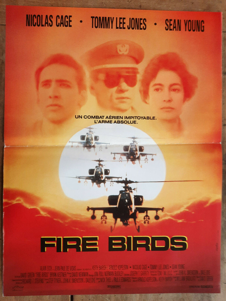 FIRE BIRDS Poster David GREEN Nicolas CAGE Tommy LEE JONES Sean YOUNG ...