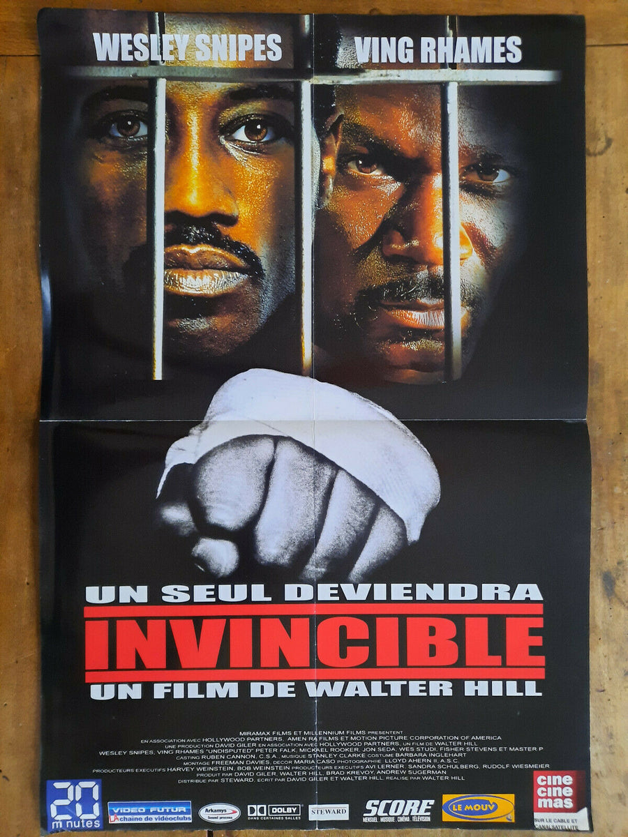 Poster INVINCIBLE Walter HILL Wesley SNIPES Ving RHAMES 40x60cm – CINEAD