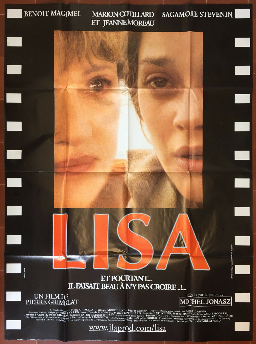 Affiche LISA Marion Cotillard JEANNE MOREAU Benoit Magimel 120x160cm ...