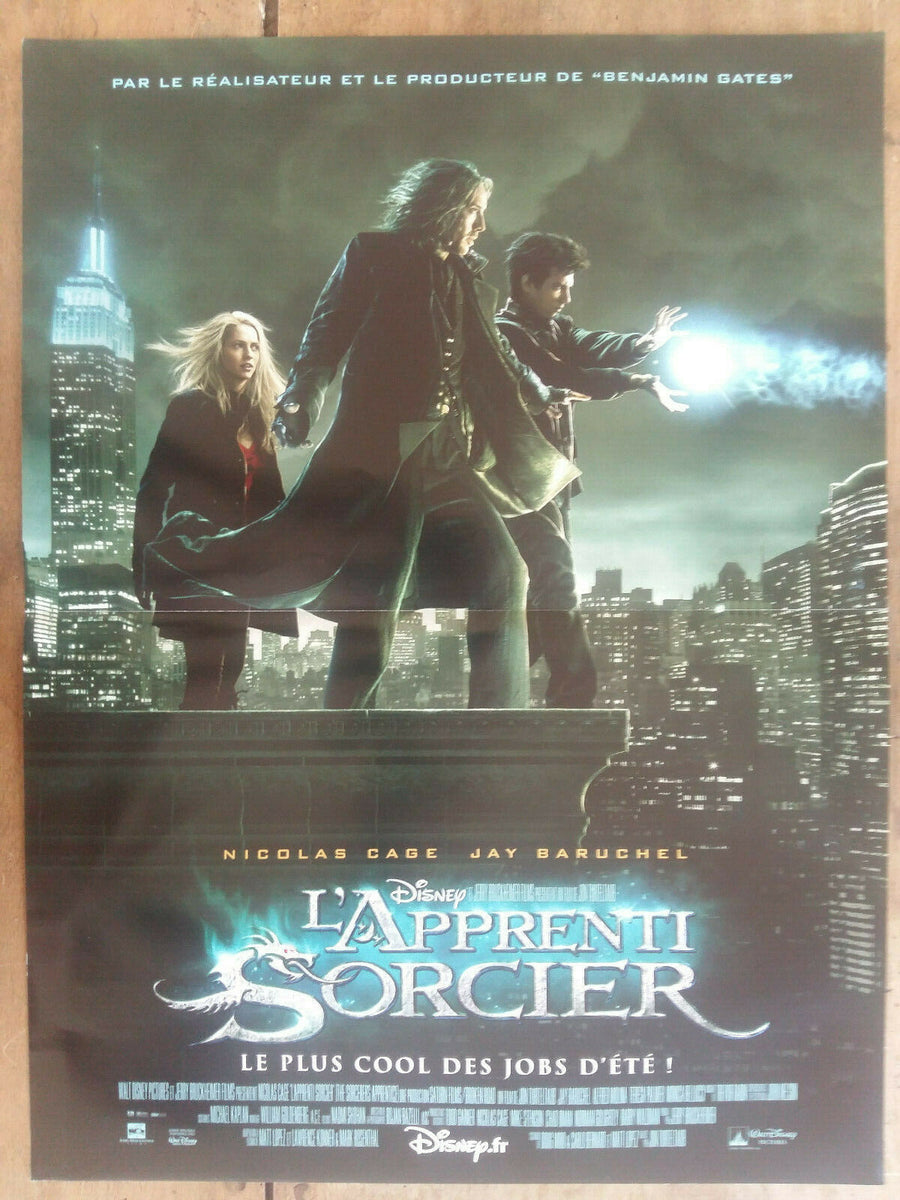 Poster THE SORCERER'S APPRENTICE Nicoals CAGE Jay BARUCHEL Walt DISNEY ...