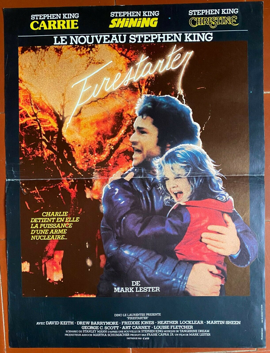 Poster FIRESTARTER stephen KING mark LESTER david KEITH Horror 40X60cm ...