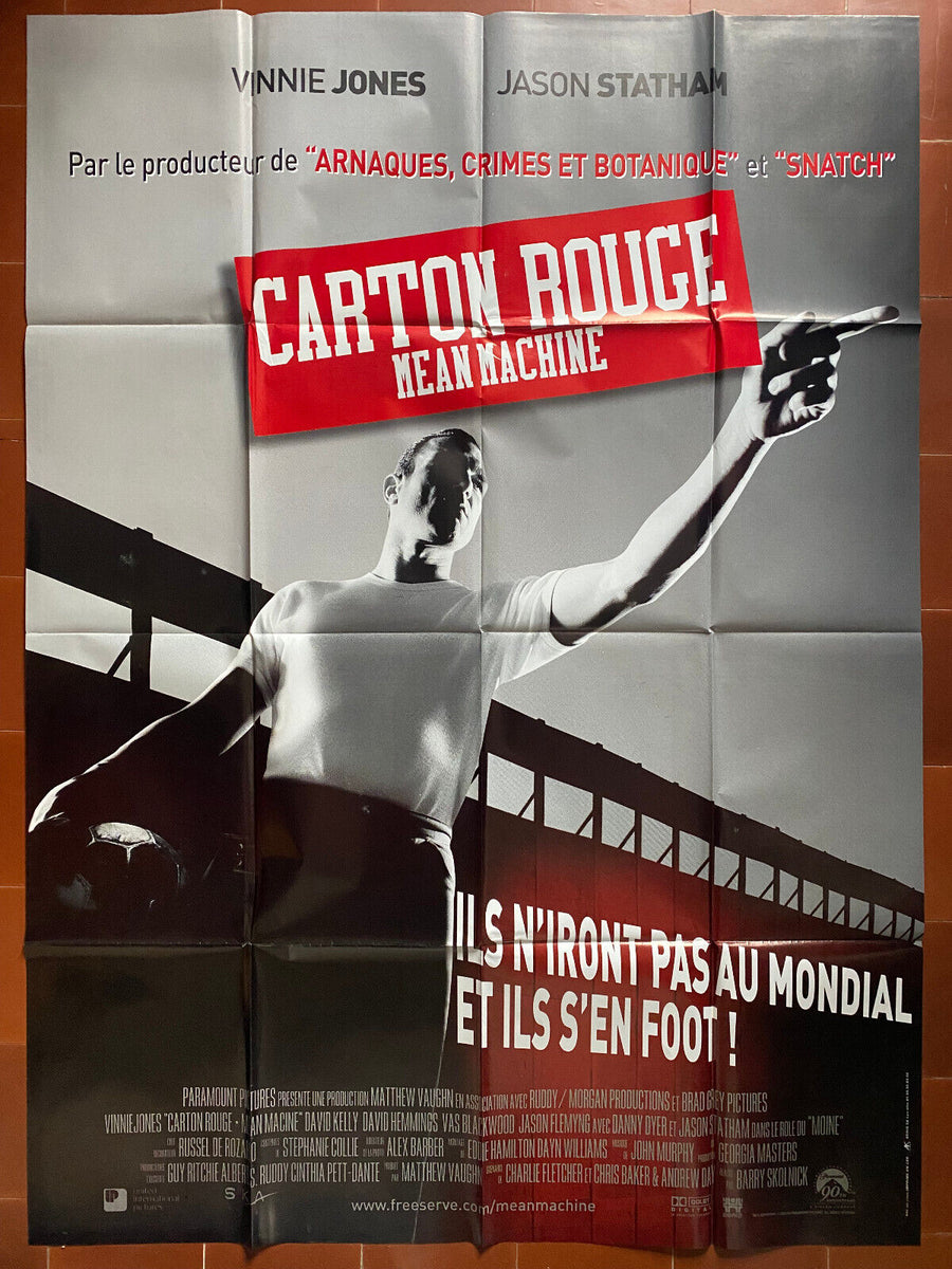 Affiche CARTON ROUGE Barry SKOLNICK Football Jason STATHAM 120x160cm ...