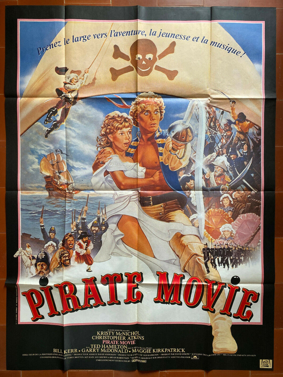PIRATE MOVIE poster Ken ANNAKIN Ted HAMILTON Kristy McNICHOL 120x160cm ...