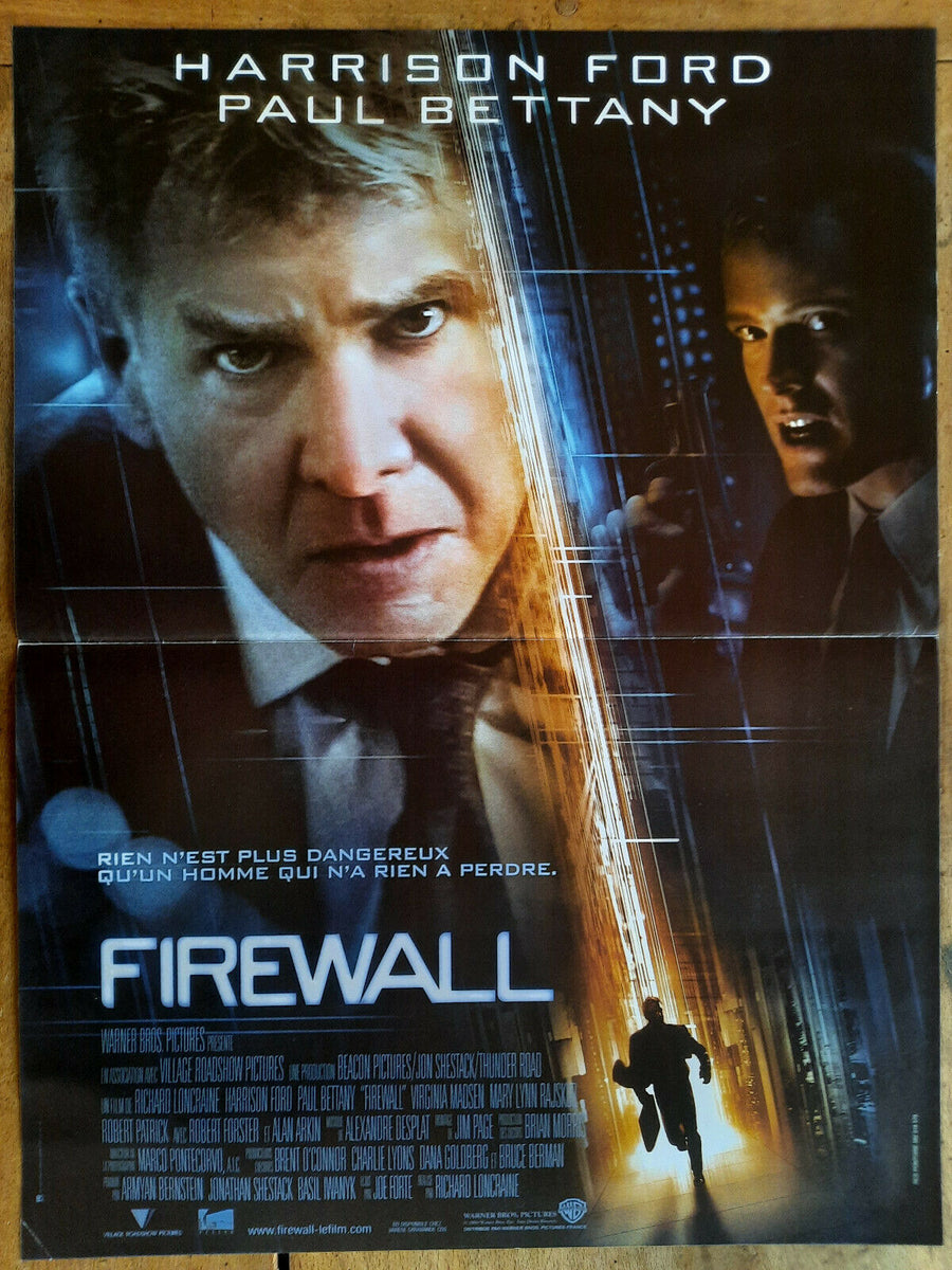 FIREWALL poster Richard LONGRAINE Harrison FORD Paul BETTANY 40x60cm ...