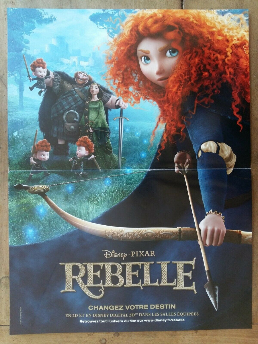 Poster REBELLE Children's Room MOVIE ANIMATION Disney-PIXAR 40x60cm ...