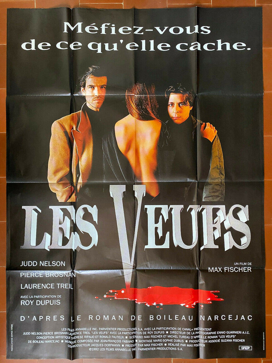 Poster THE WIDOWERS Max FISCHER Pierce BROSNAN Judd NELSON 120x160cm ...