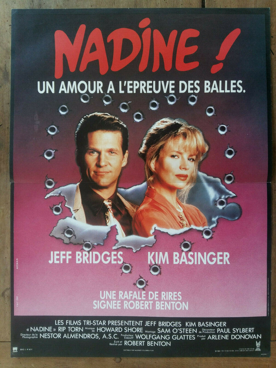 Poster NADINE Jeff Bridges KIM BASINGER Robert Benton 40x60cm – CINEAD