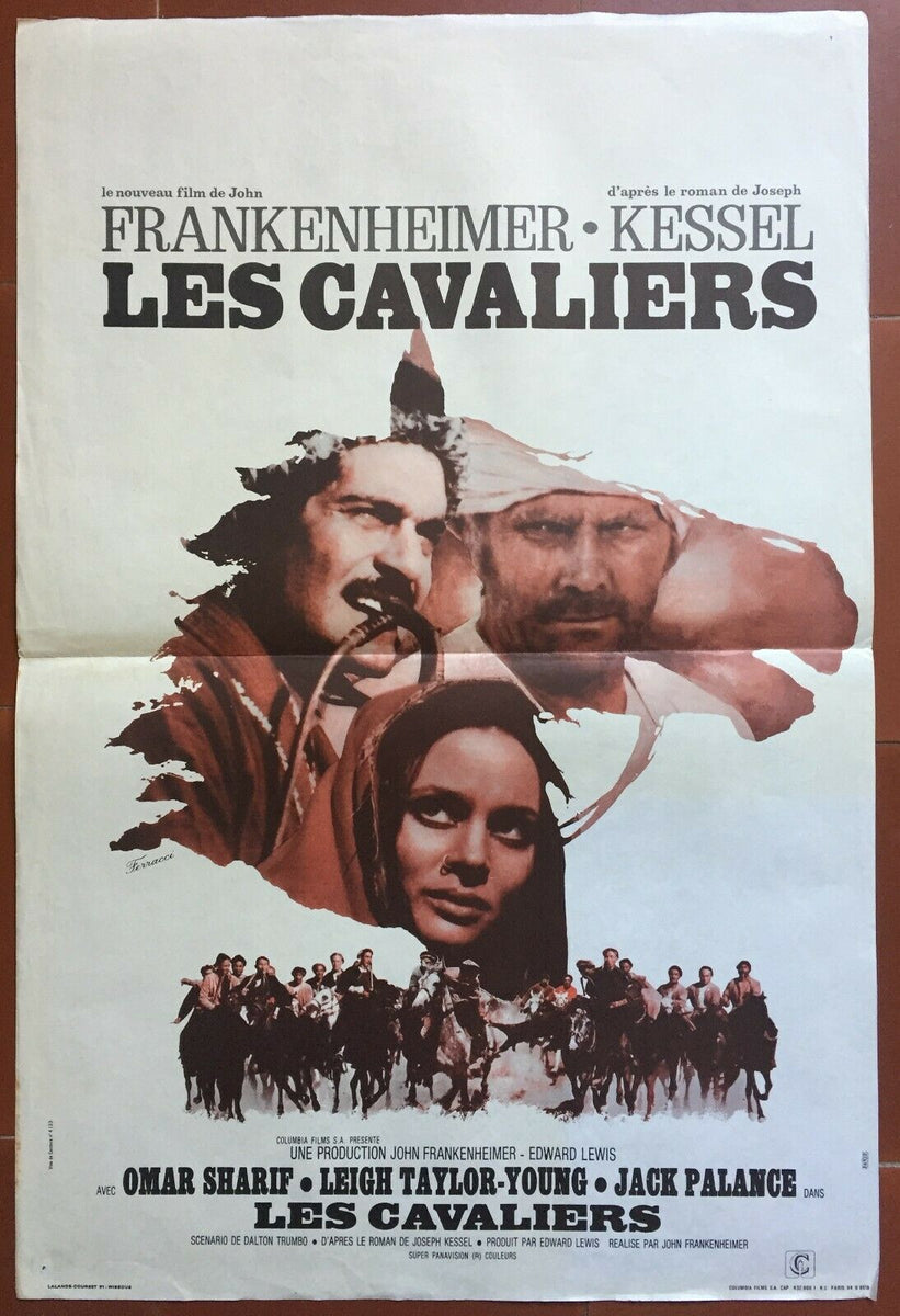 Poster LES CAVALIERS The Horsemen OMAR SHARIF Jack Palance 40x60cm – CINEAD