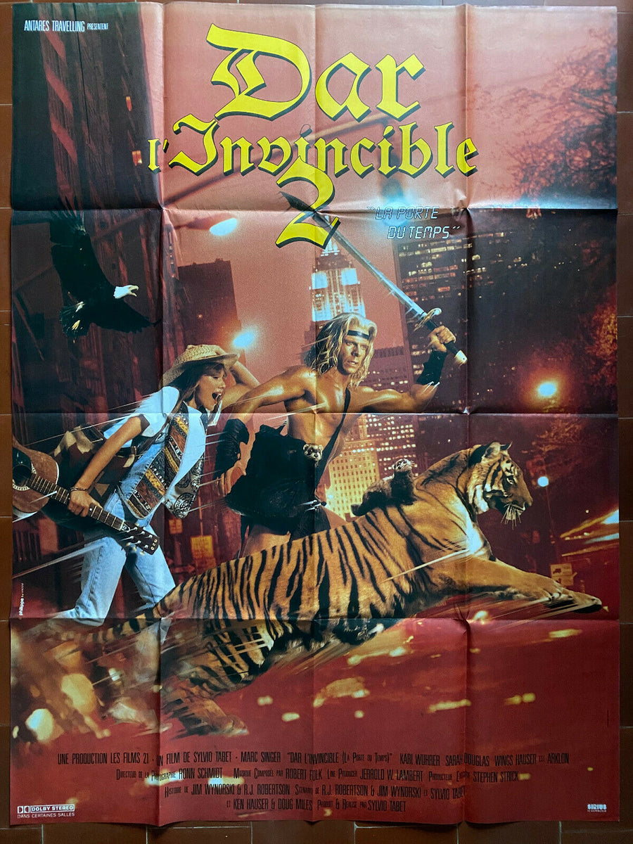 Poster DAR THE INVINCIBLE 2 Sylvio TABET Marc SINGER Kari WUHRER 120x1 ...