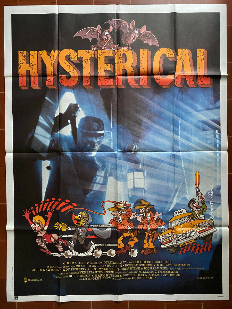 Poster HYSTERICAL Chris BEARDE Brett HUDSON Richard KIEL 120x160cm – CINEAD